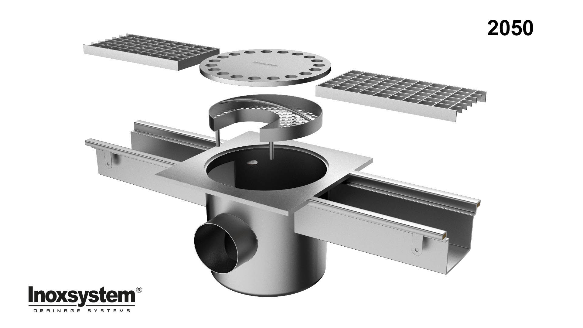 Stainless steel grating channel siphoned floor drain with plate cover ... Stainless steel grating channel siphoned floor drain with plate cover ...